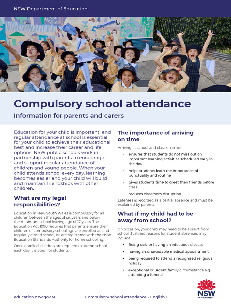 English Compulsory School Attendance | PDF | Justice | Crime & Violence