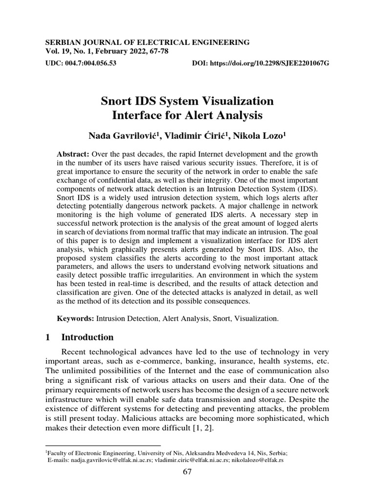 Snort Alert Analyse | Download Free PDF | Computer Network | Computing