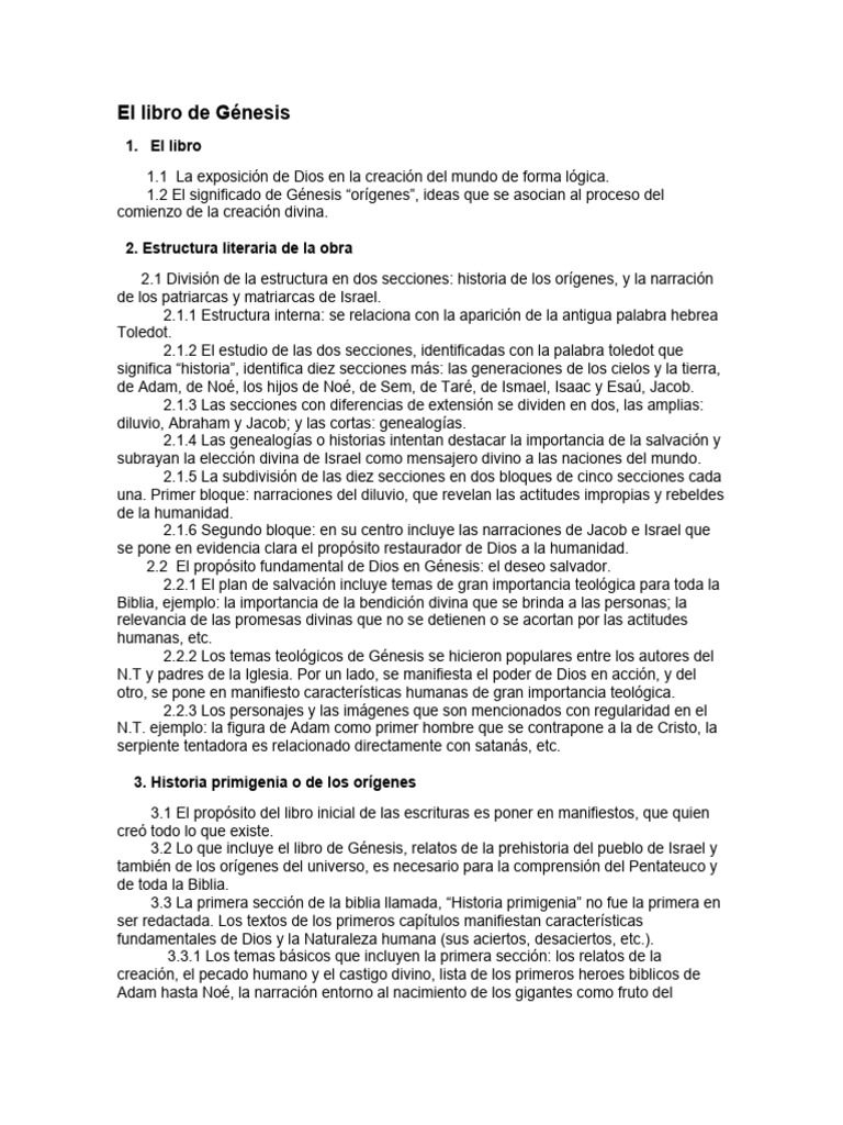 Libro de Génesis de Ariel Achu | PDF | Abrahán | Noé