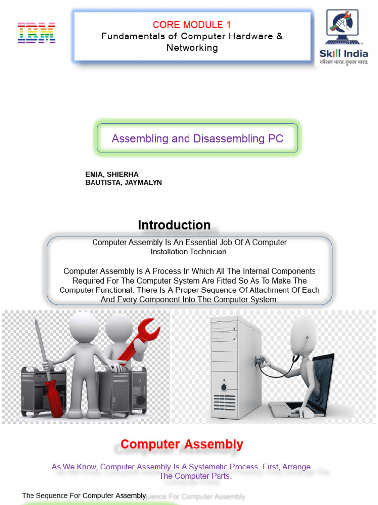 PC Assembly & Disassembly Guide | PDF | Electrical Connector | Microcomputers