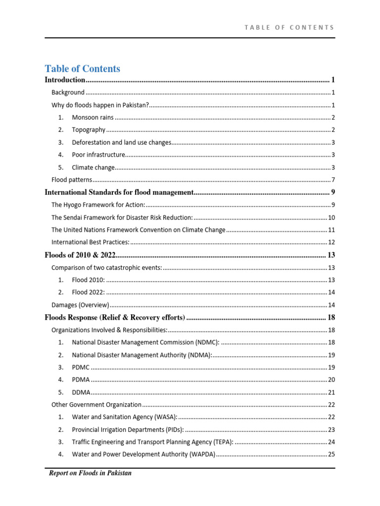 Flood Management Report | PDF | Disaster Risk Reduction | Climate Change