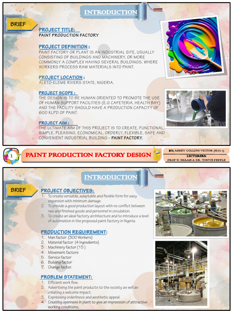 Paint Factory Design Printing | PDF | Home & Garden | Art