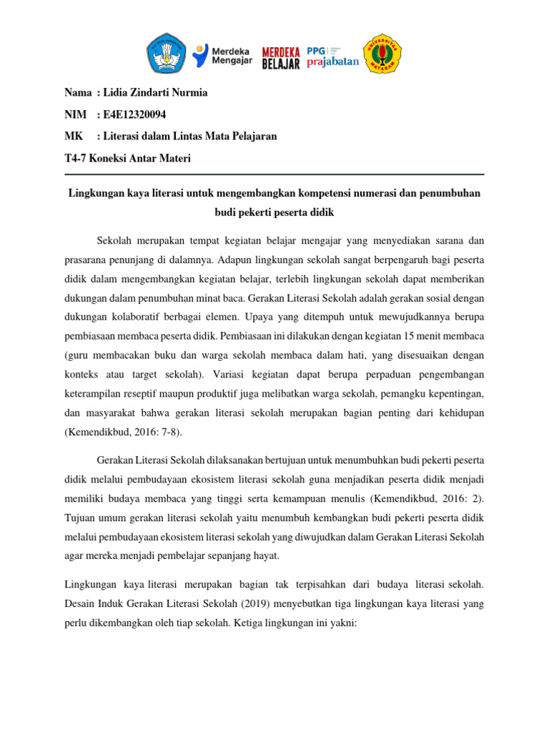 T4-7 Koneksi Antar Materi | PDF