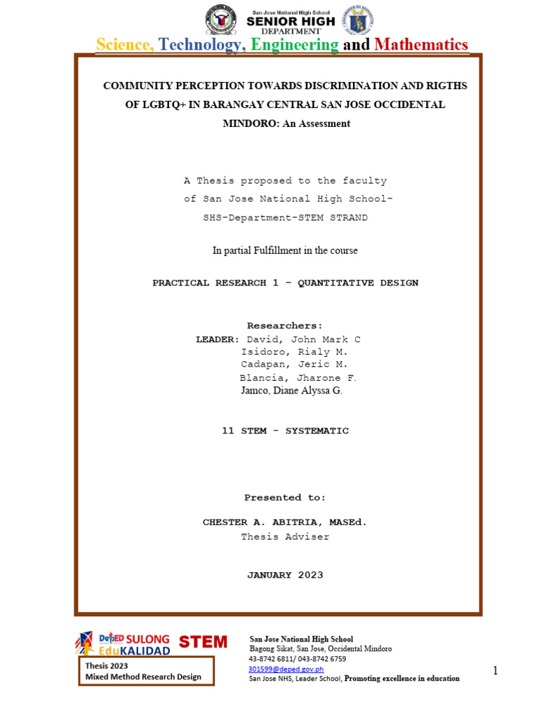 David Final | PDF | Lgbt | LGBTQIA+ Studies