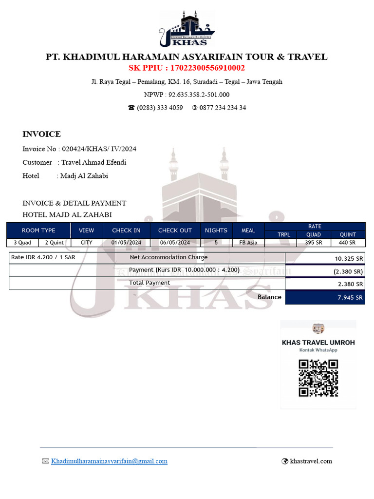 Invoice Majd Al Zahabi | PDF