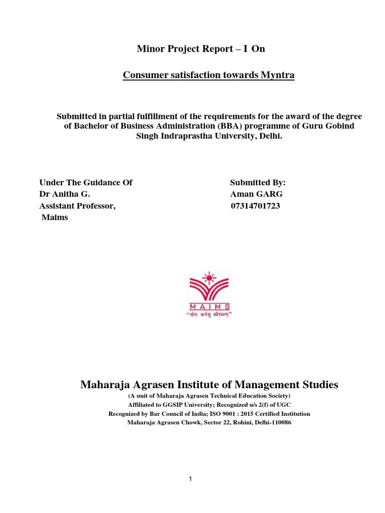 Minor Project Report - Aman | PDF | Online Shopping | Business Economics