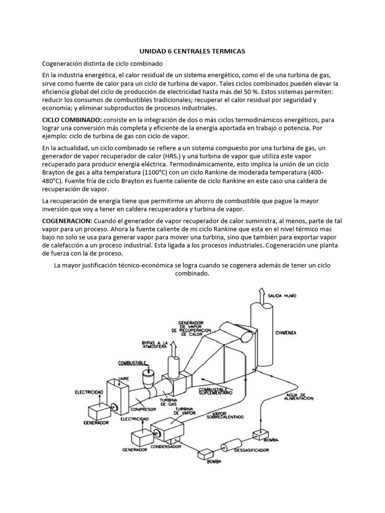 Centrales Termicas | PDF | Máquina de vapor | Cogeneración