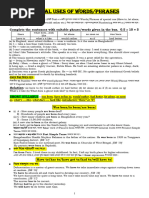 Modifiers (Note and Practice Sheet For HSC) | PDF | Verb | Adjective