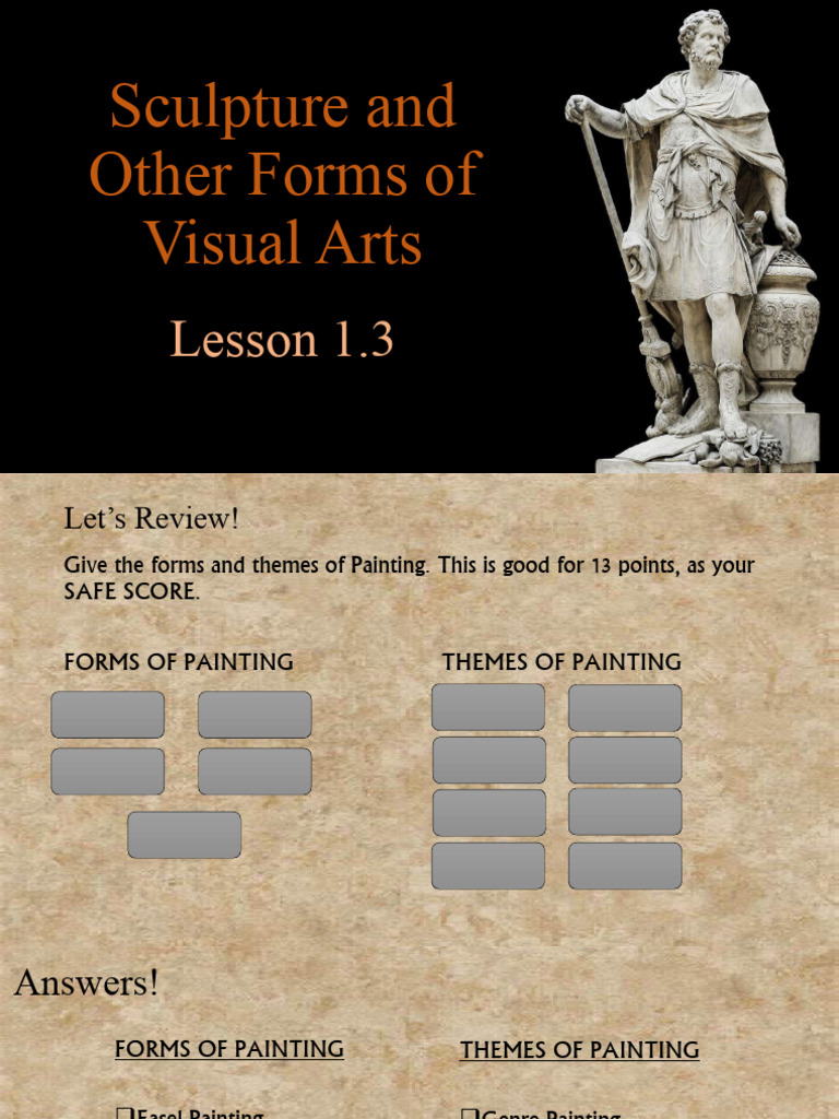 Lesson 1.3 Sculptures and Other Forms of Visual Arts | PDF | Relief ...