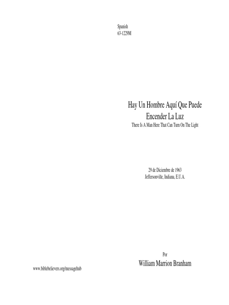 63-1229M Hay Un Hombre Aqui Que Puede Encender La Luz Wmb-1 | PDF | Cristo (título) | Jesús