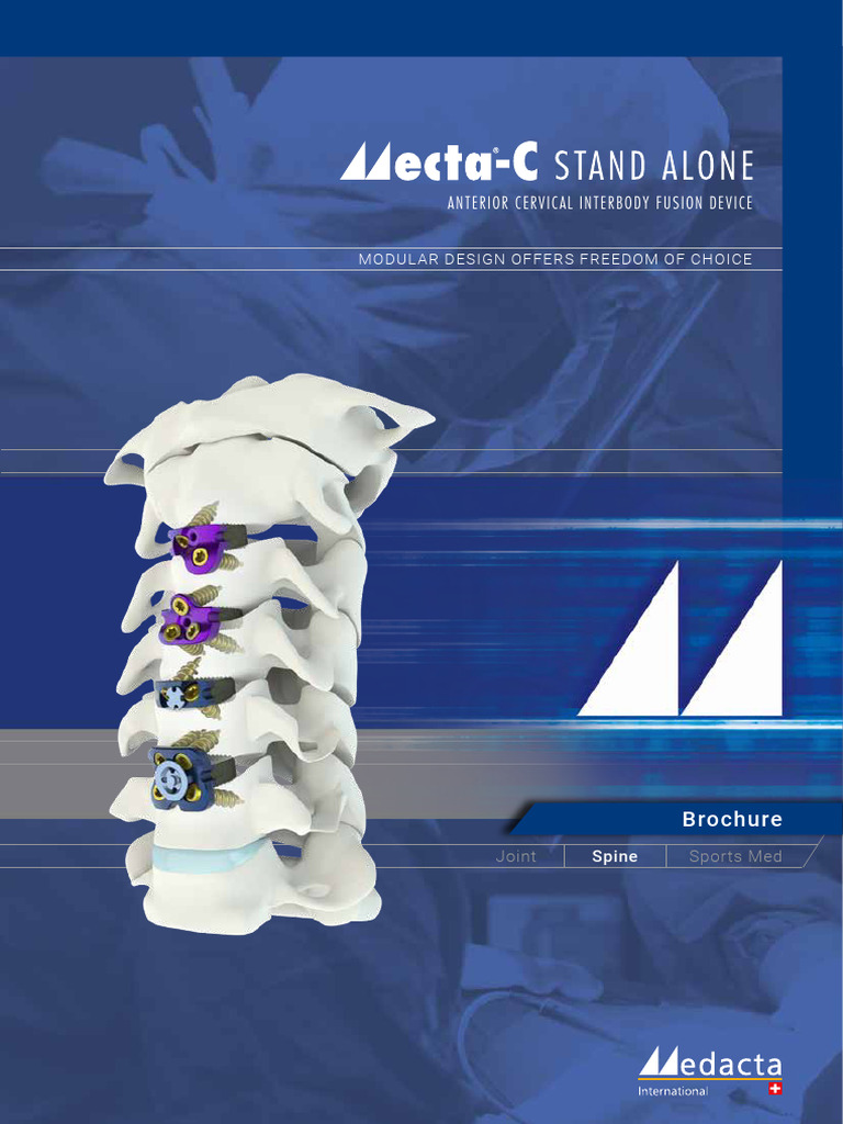 Mecta C StandAlone - Anterior Cervical Interbody Fusion Device ...