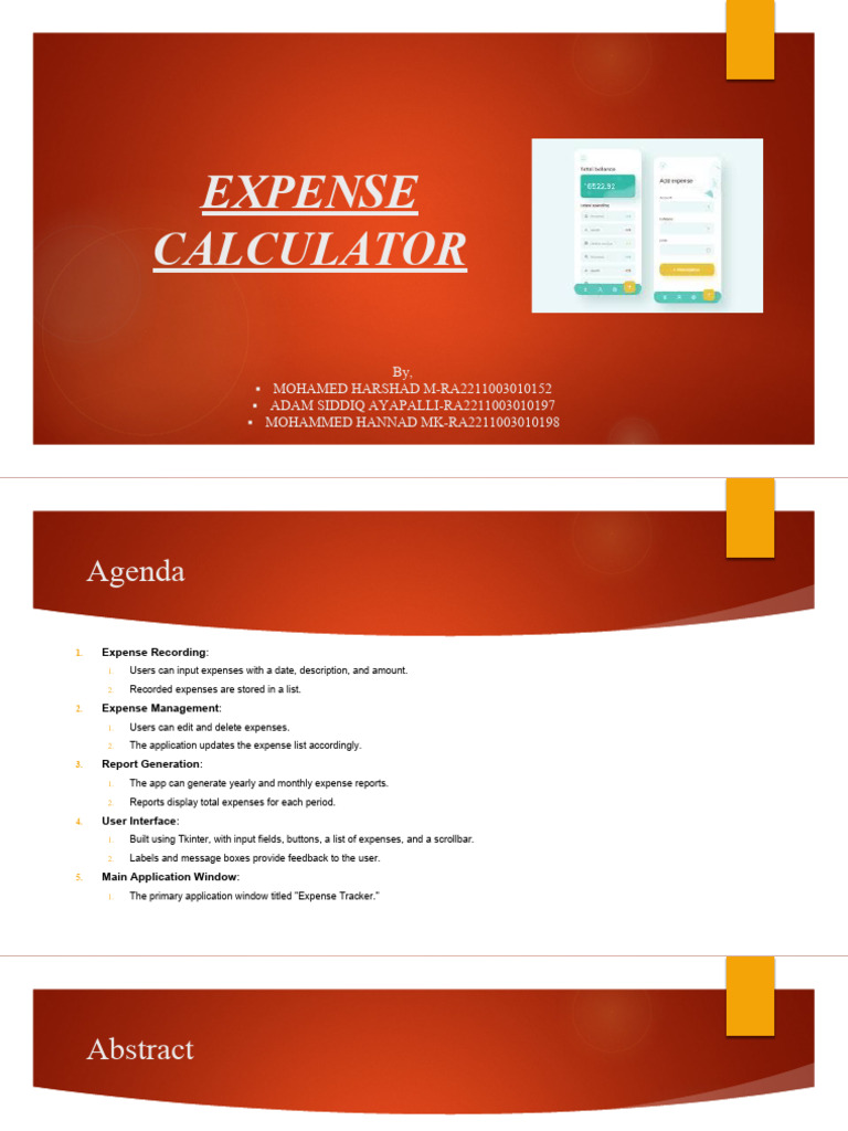 Expense Calculator-152 | PDF | Graphical User Interfaces | Application Software