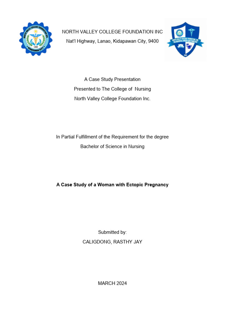 Ectopic Pregnancy Case Study Analysis | PDF | Uterus | Medical Specialties