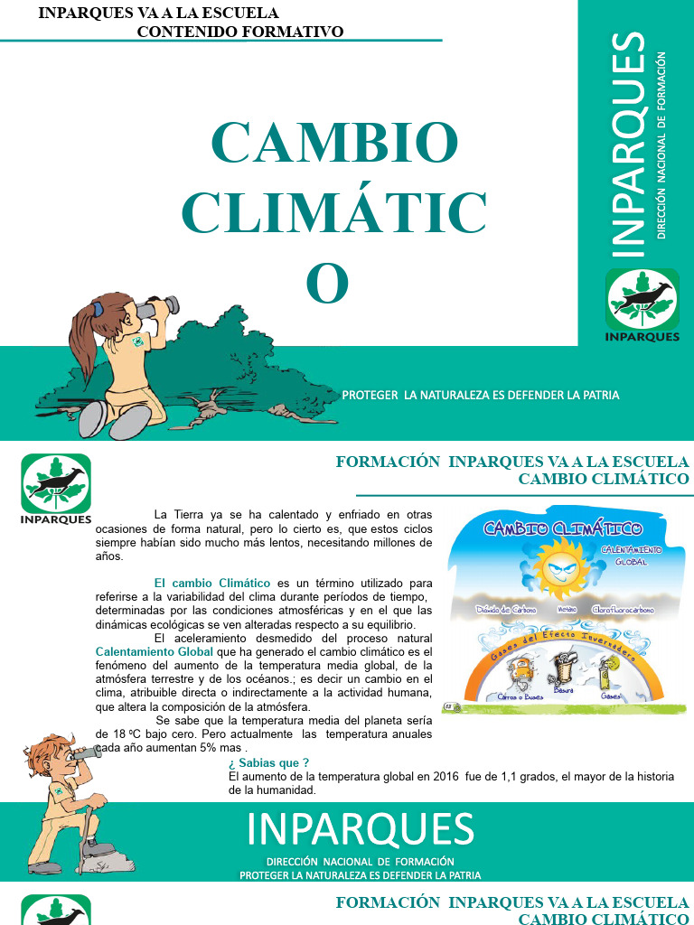 Educación sobre Cambio Climático | PDF | Gases de efecto invernadero ...