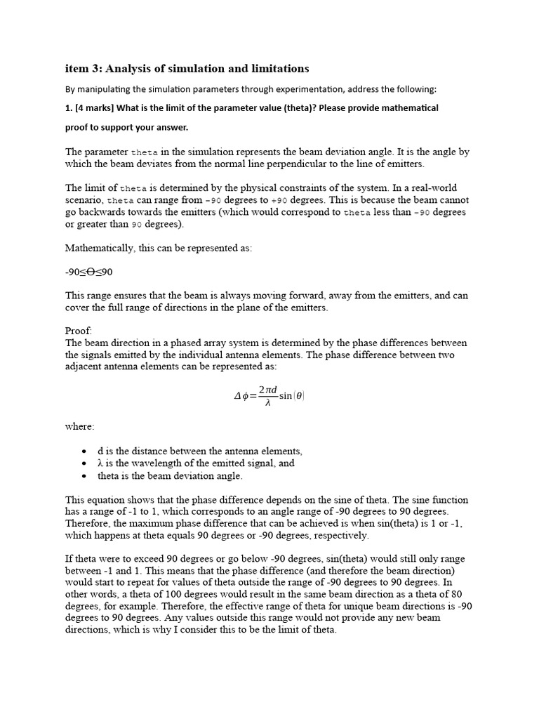 Engineering Computation Assignment | PDF | Antenna (Radio) | Radar