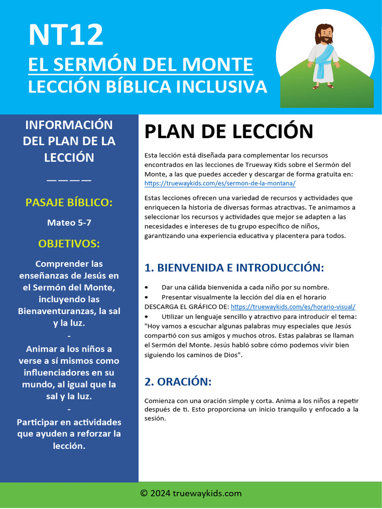 NT12 Sermón Del Monte INC | PDF | Sermón de la Montaña