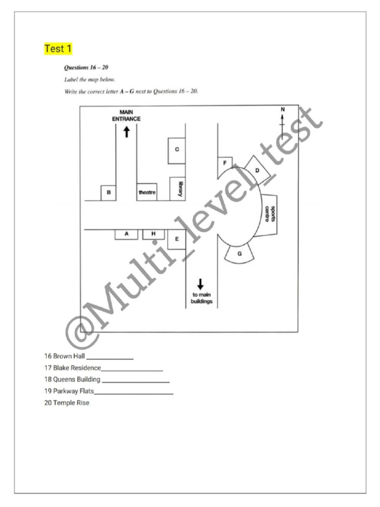 Map Multi Level Test Pdf