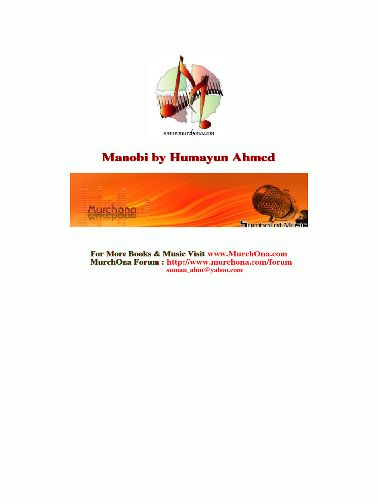 Manobi by Humayun Ahmed | PDF | Art | Poetry