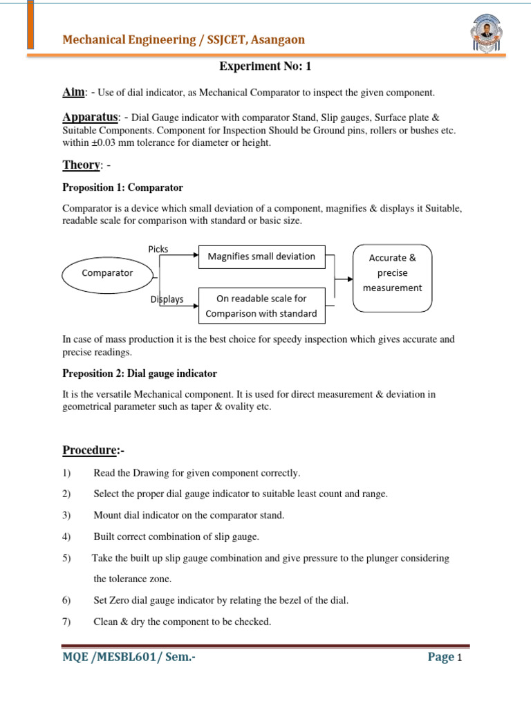 AAI Lab Manual PART 1 Modified | PDF | Gear | Screw