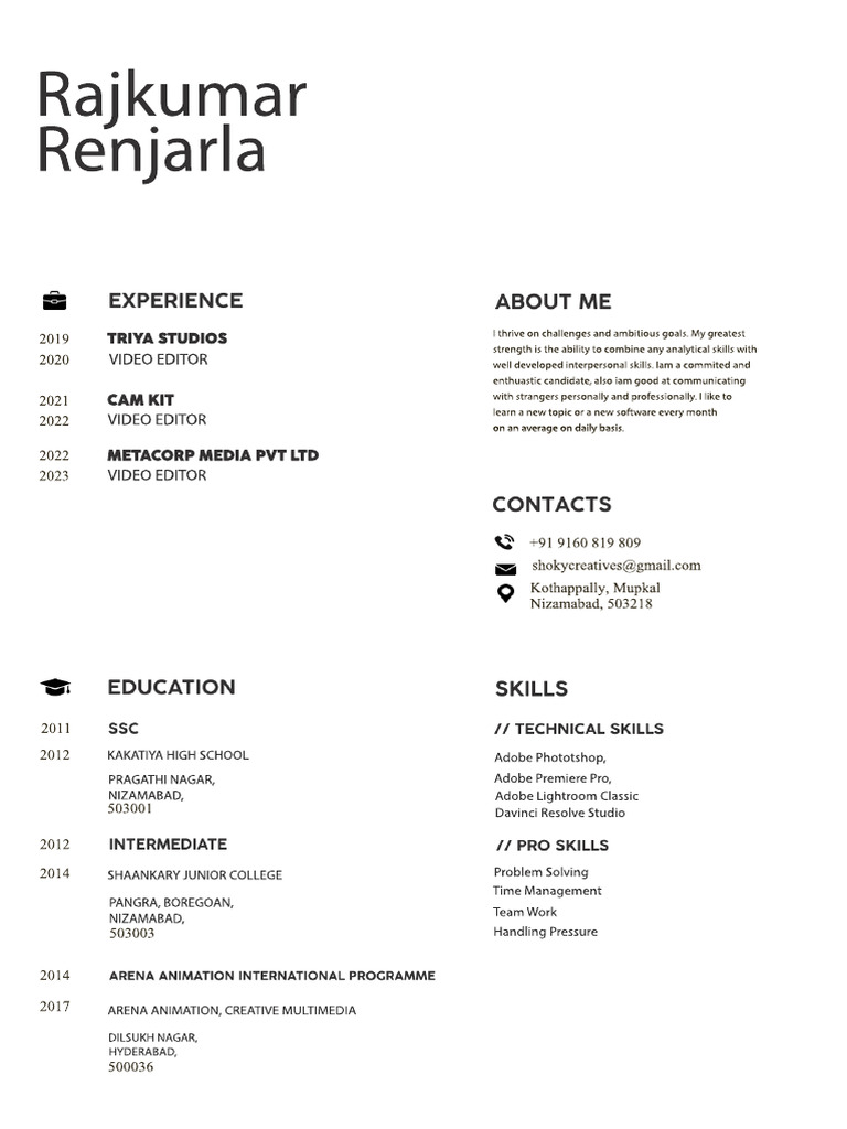 Renjarla Rajkumar | PDF