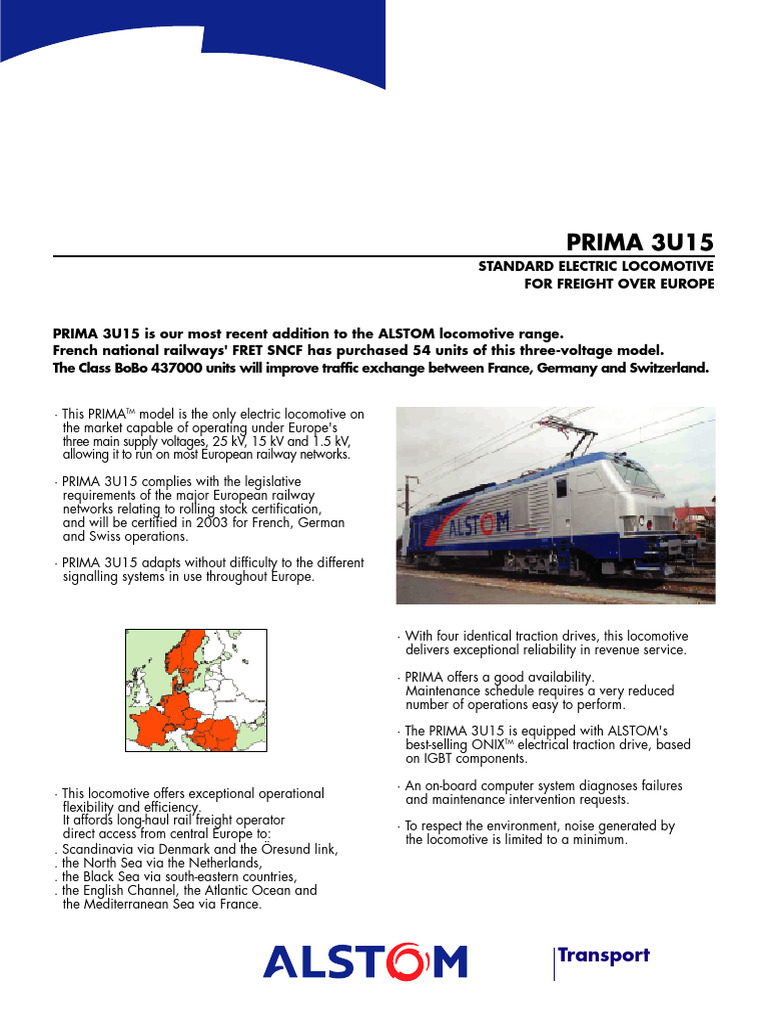 Libro Alstom Prima | Download Free PDF | Rail Transport | Locomotives