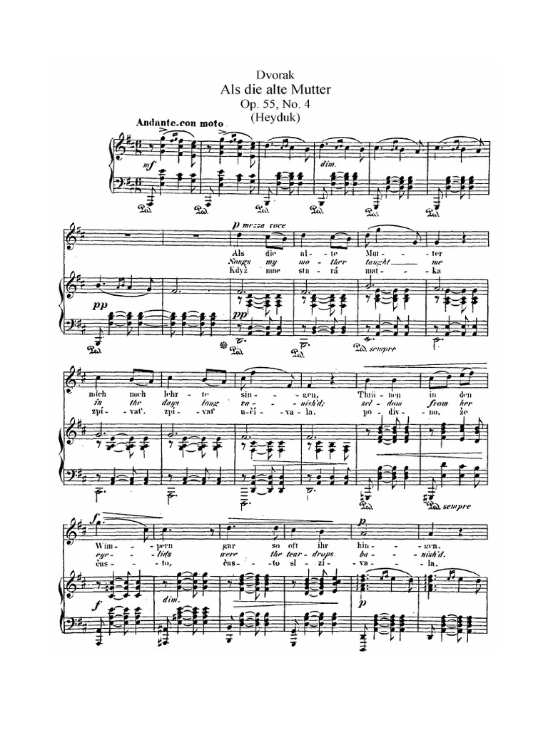 Alexandra Als Die Allte Mutter Dvorak | PDF
