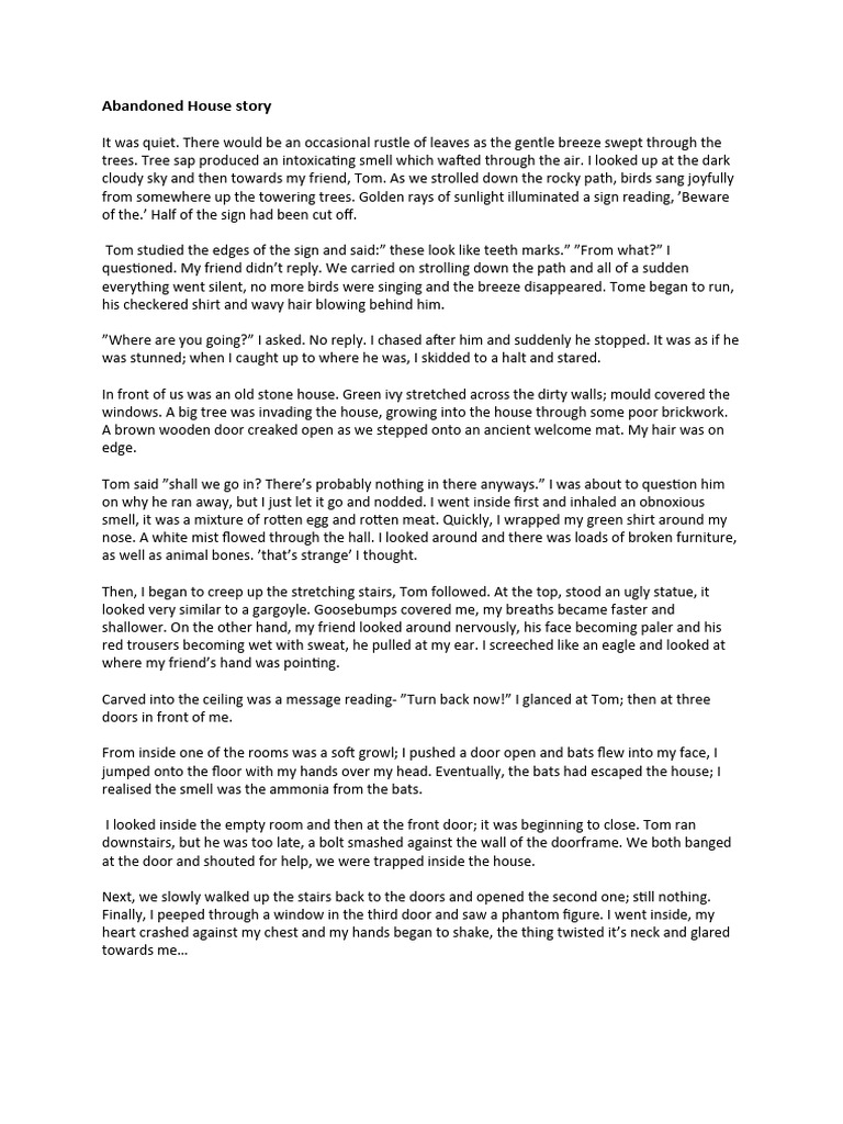 Trapped in the Abandoned House | PDF