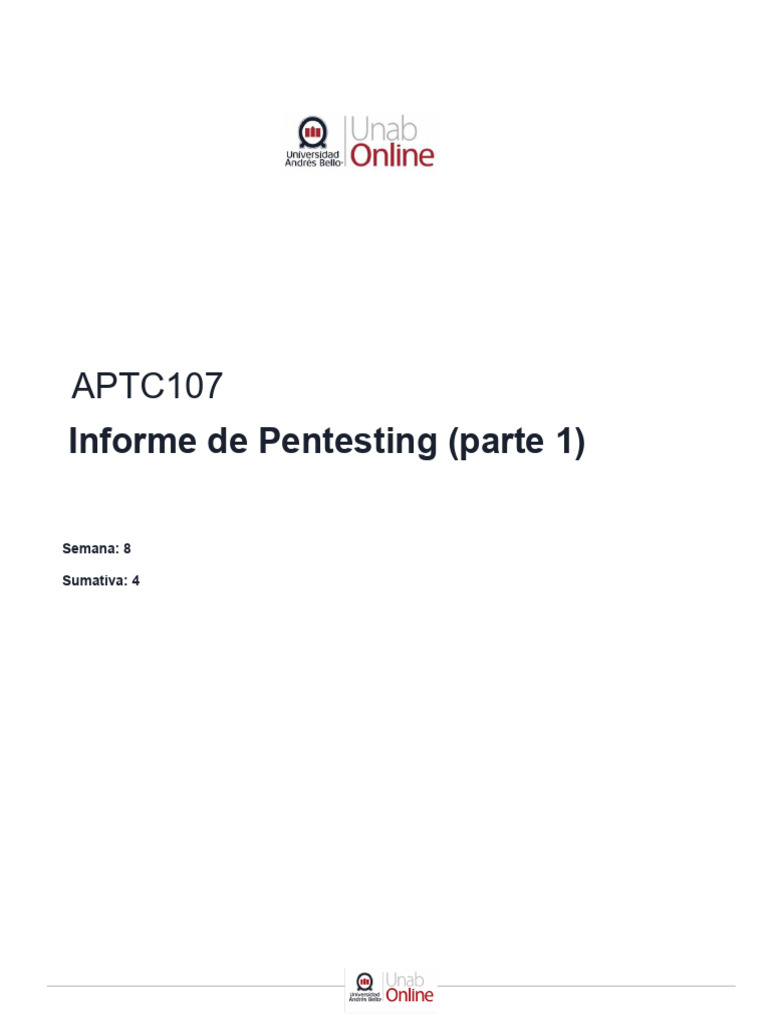 Informe Pentesting: Reconocimiento y Explotación | PDF | Vulnerabilidad ...