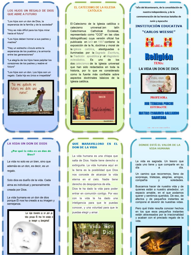 Matias Religion | PDF | Creencia religiosa y doctrina | Creencia y doctrina cristiana