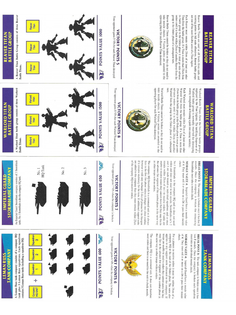 Epic Titan Legion Cards | PDF