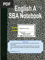 CSEC English SBA Guidelines | PDF | Cognition | Learning