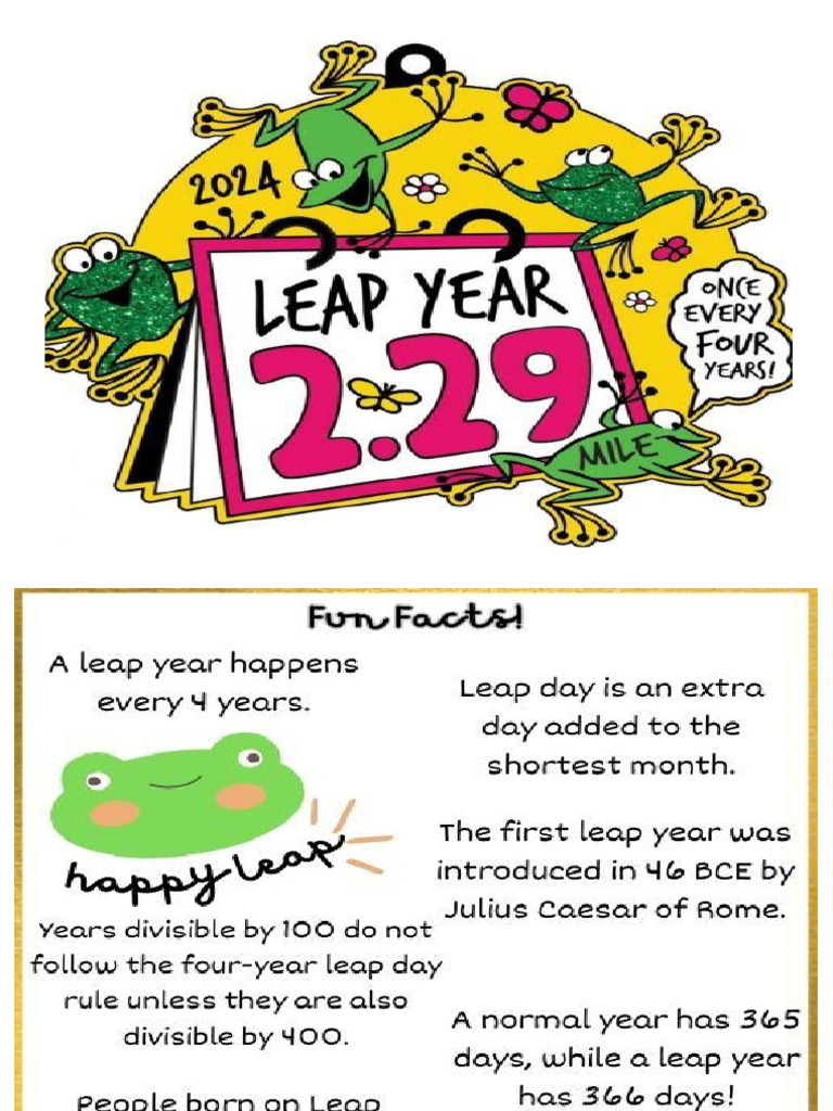 Leap Year Fact Sheet | PDF