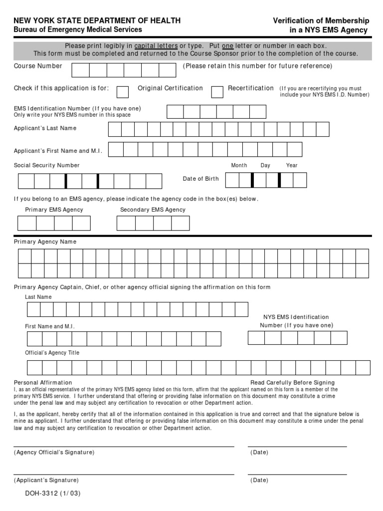 doh3312 | PDF | Emergency Medical Services | Signature