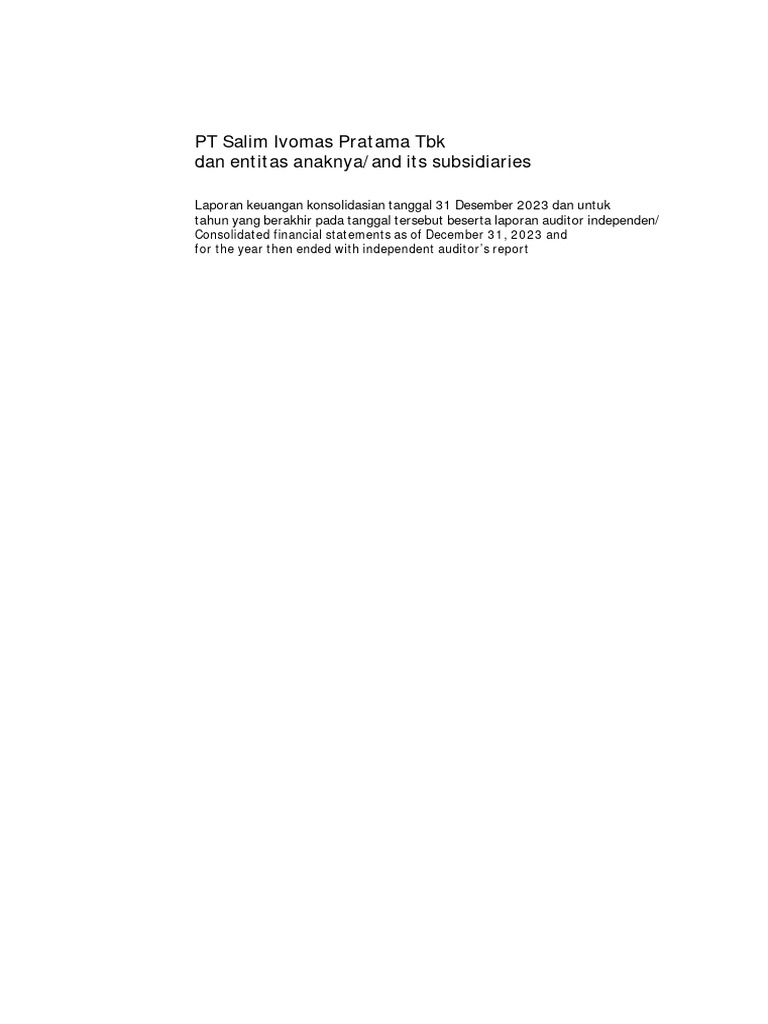 SIMP_Financial Statement FY 2023_bilingual | Download Free PDF | Audit ...