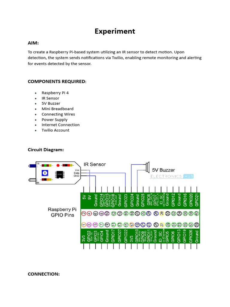 IR Sensor Using Raspberrypi1 | PDF | Infrared | Raspberry Pi