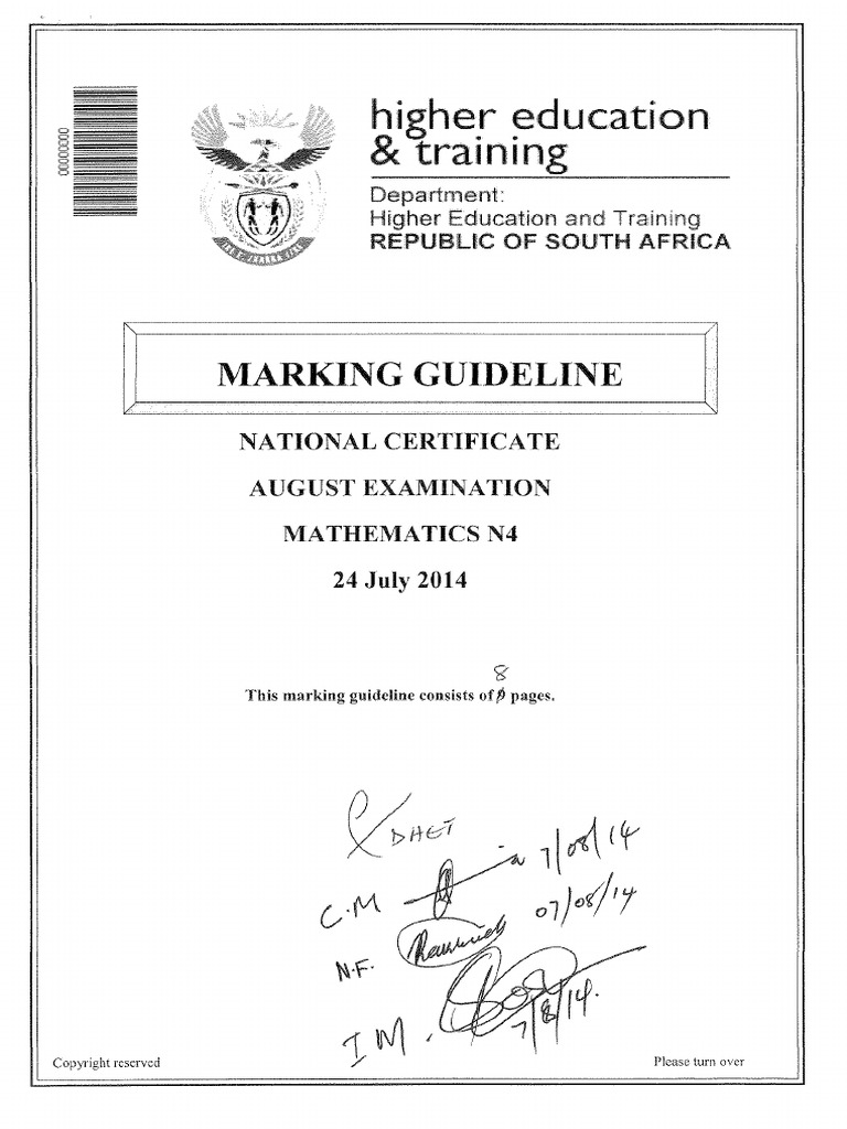 MATHEMATICS-N4 | PDF