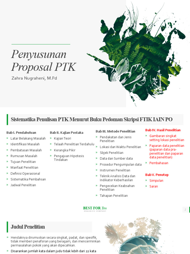 Pert 5. Penyusunan Proposal PTK | PDF