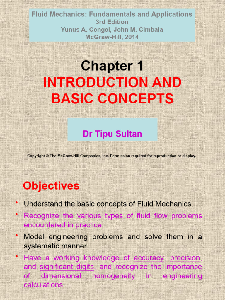 Chap01 Lecture | PDF | Fluid Dynamics | Fluid Mechanics