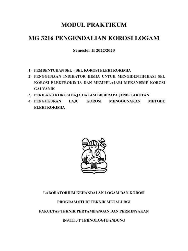 Modul Praktikum Korosi 2023 | PDF