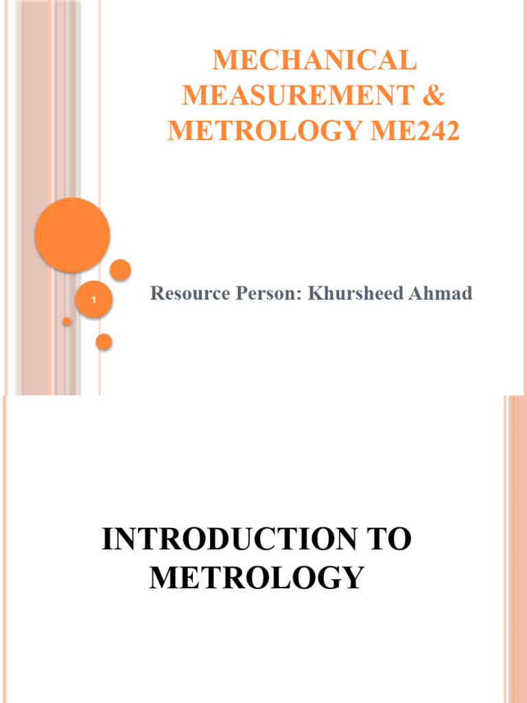 1-metrology-complete | PDF | Metrology | Measurement