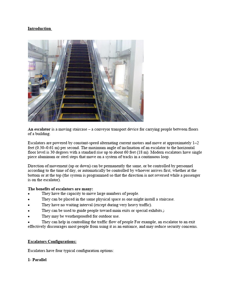 Escalators | PDF | Escalator | Stairs