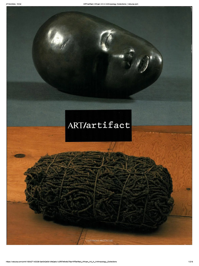 African Artifacts in Anthropology | PDF | Art | Lifestyle