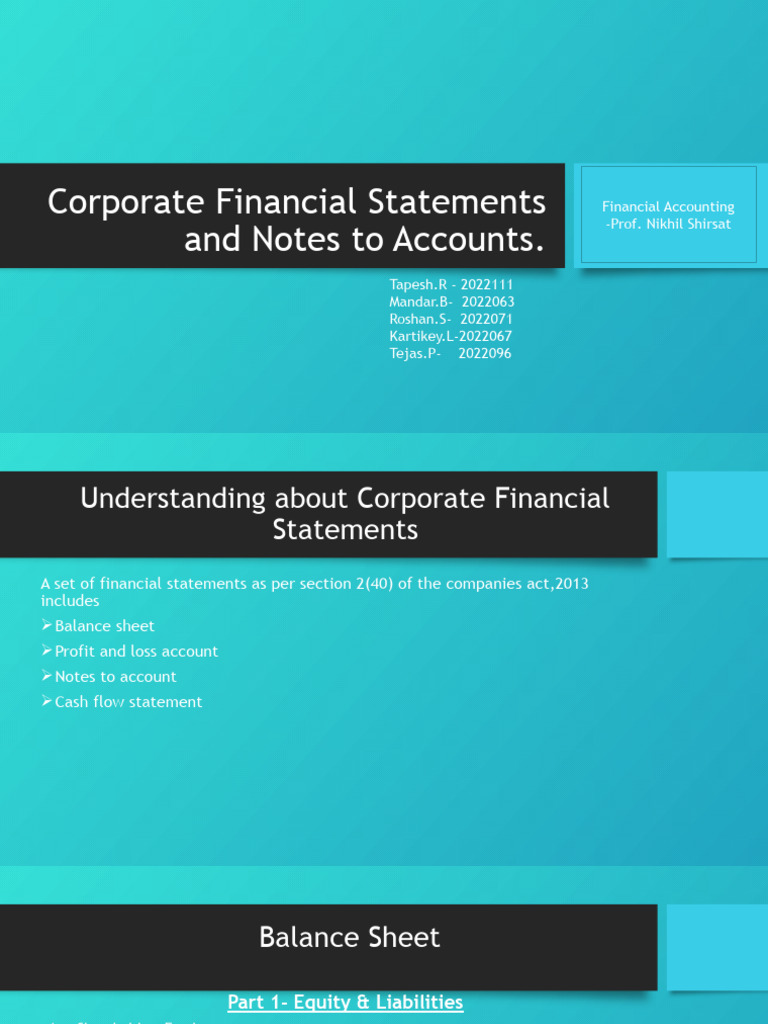FA PPT Final | PDF | Expense | Balance Sheet