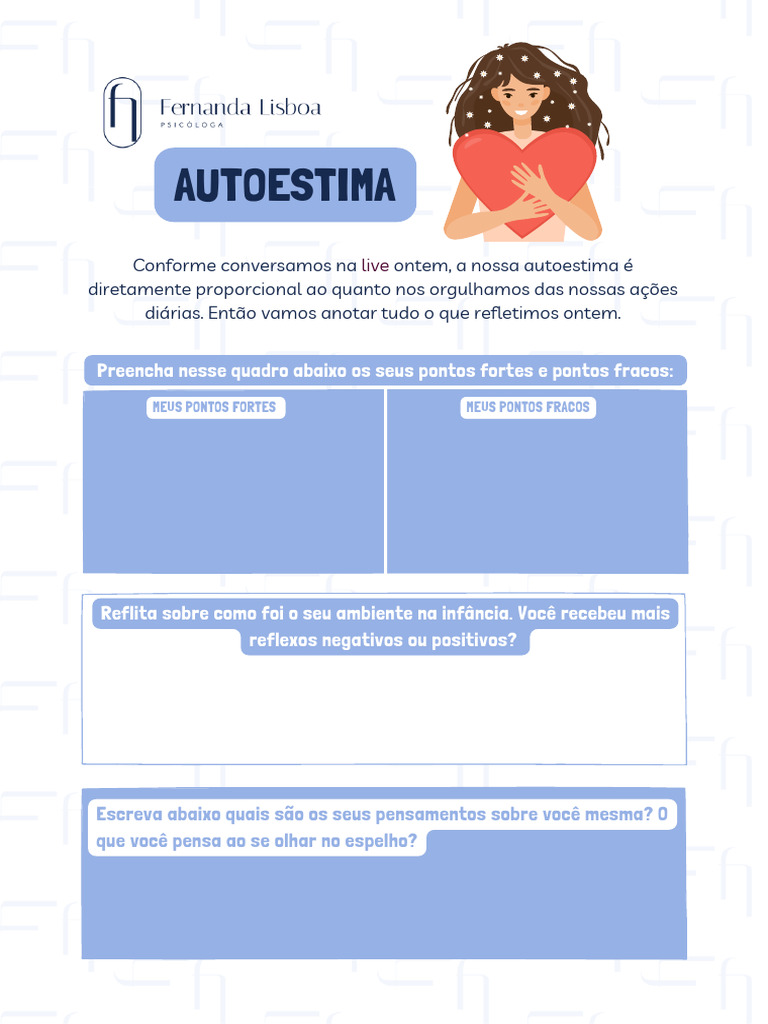 Tarefa - LIVE AUTOESTIMA | PDF