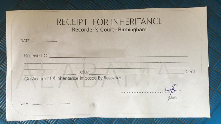 Receipt of Inheritance | PDF