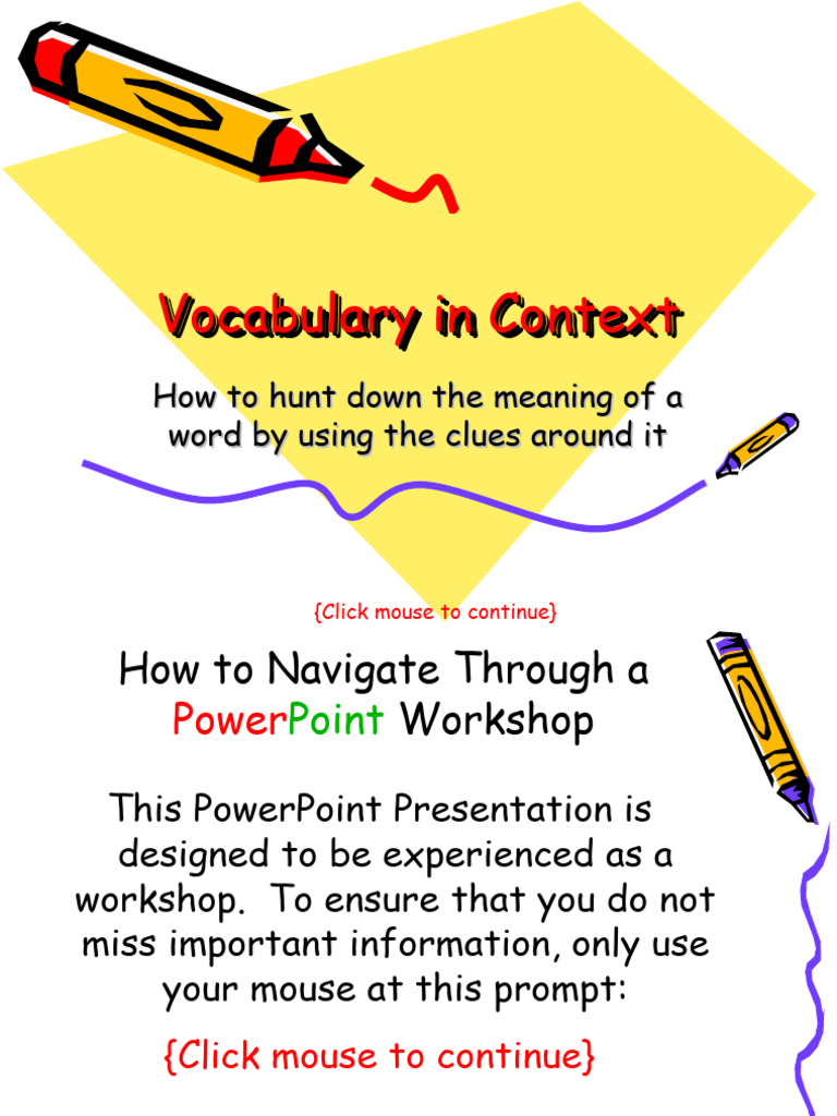 Understanding Context Clues in Vocabulary | PDF | Vocabulary