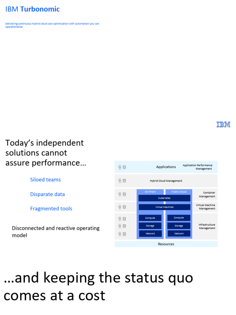 Ibm Turbonomic 201 Client Presentation Pdf Cloud Computing