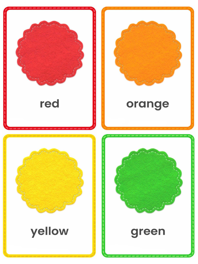 COLOURS-flashcards | PDF
