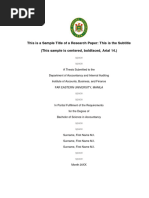 Thesis Outline Template for USM | PDF | Paragraph | Qualitative Research