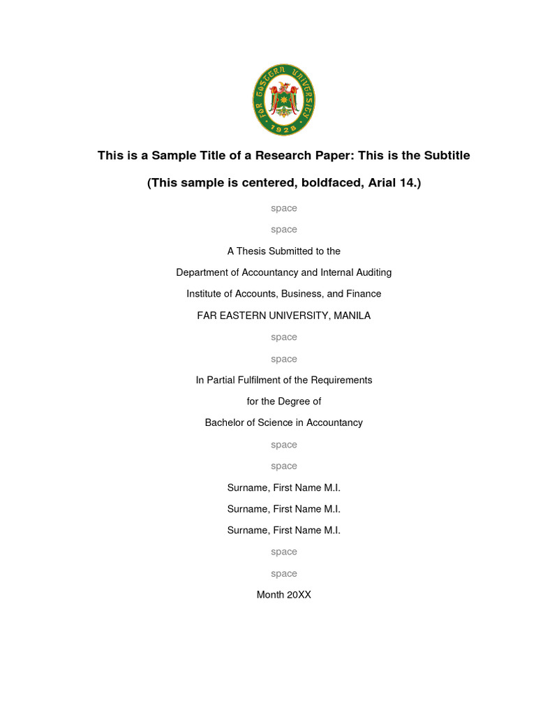2023 Sample Thesis Format 12 | PDF | Qualitative Research | Citation